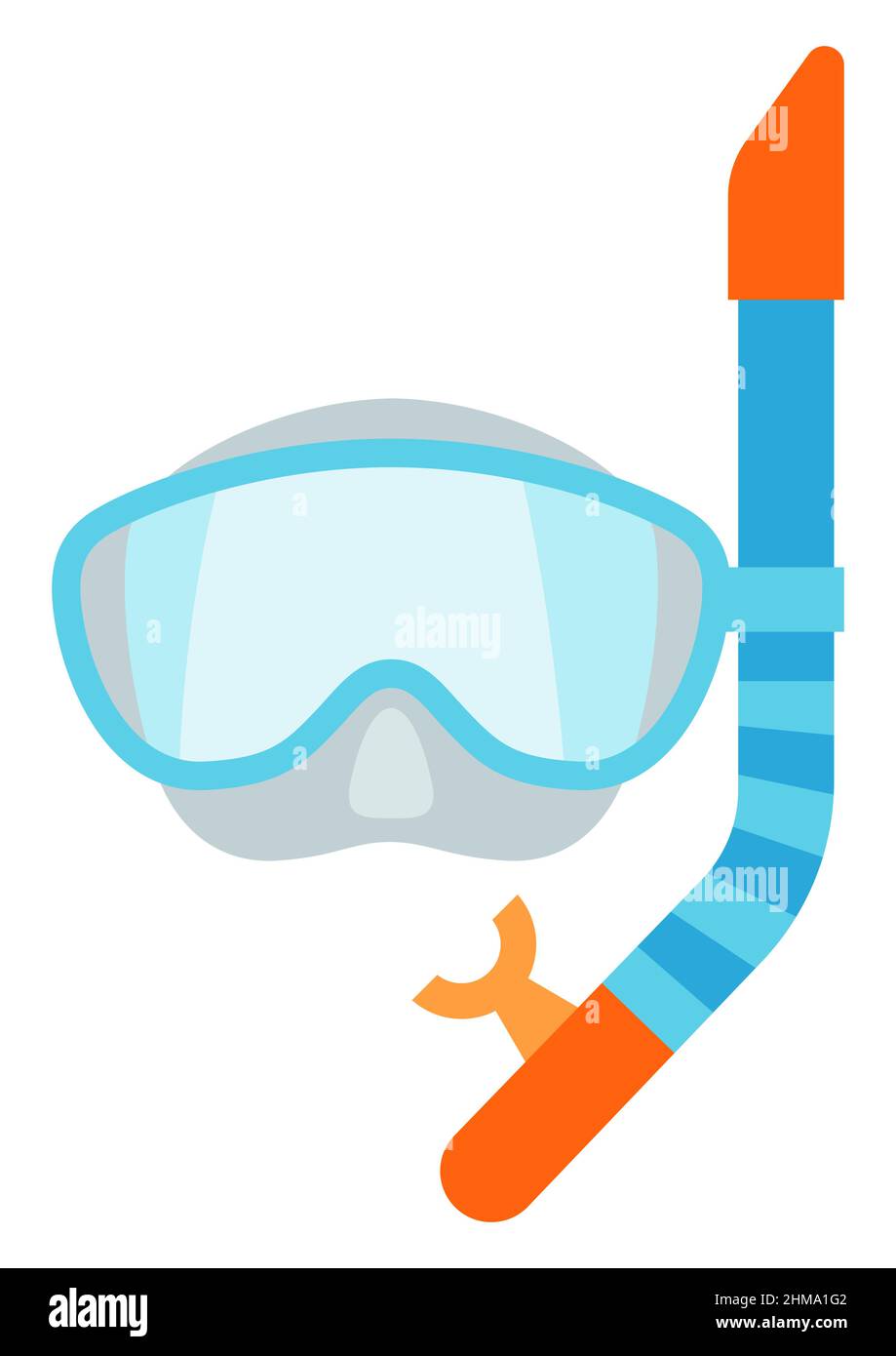 Illustration of swim mask. Summer image for holiday or vacation Stock ...