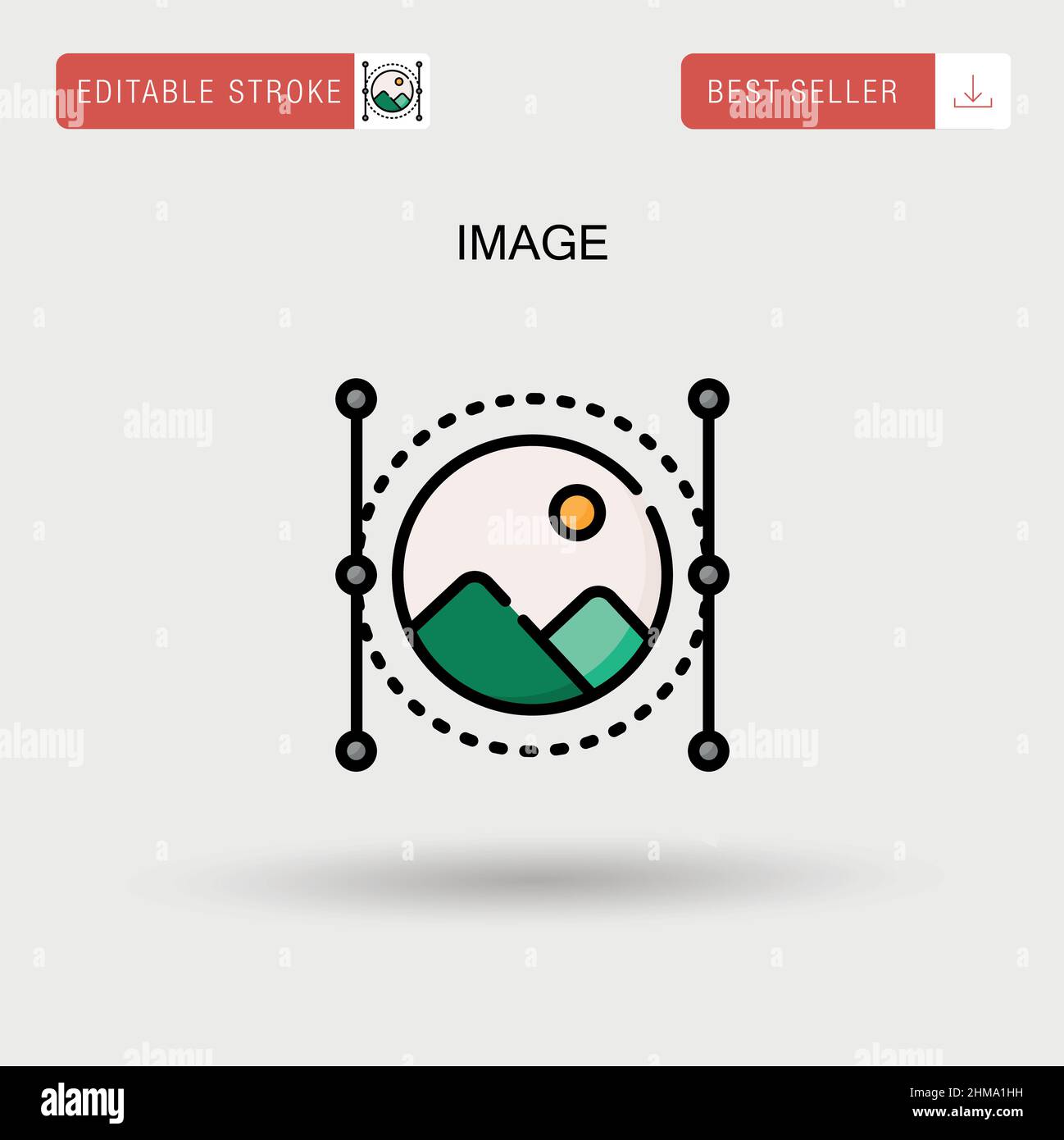 Image Simple vector icon Stock Vector Image & Art - Alamy