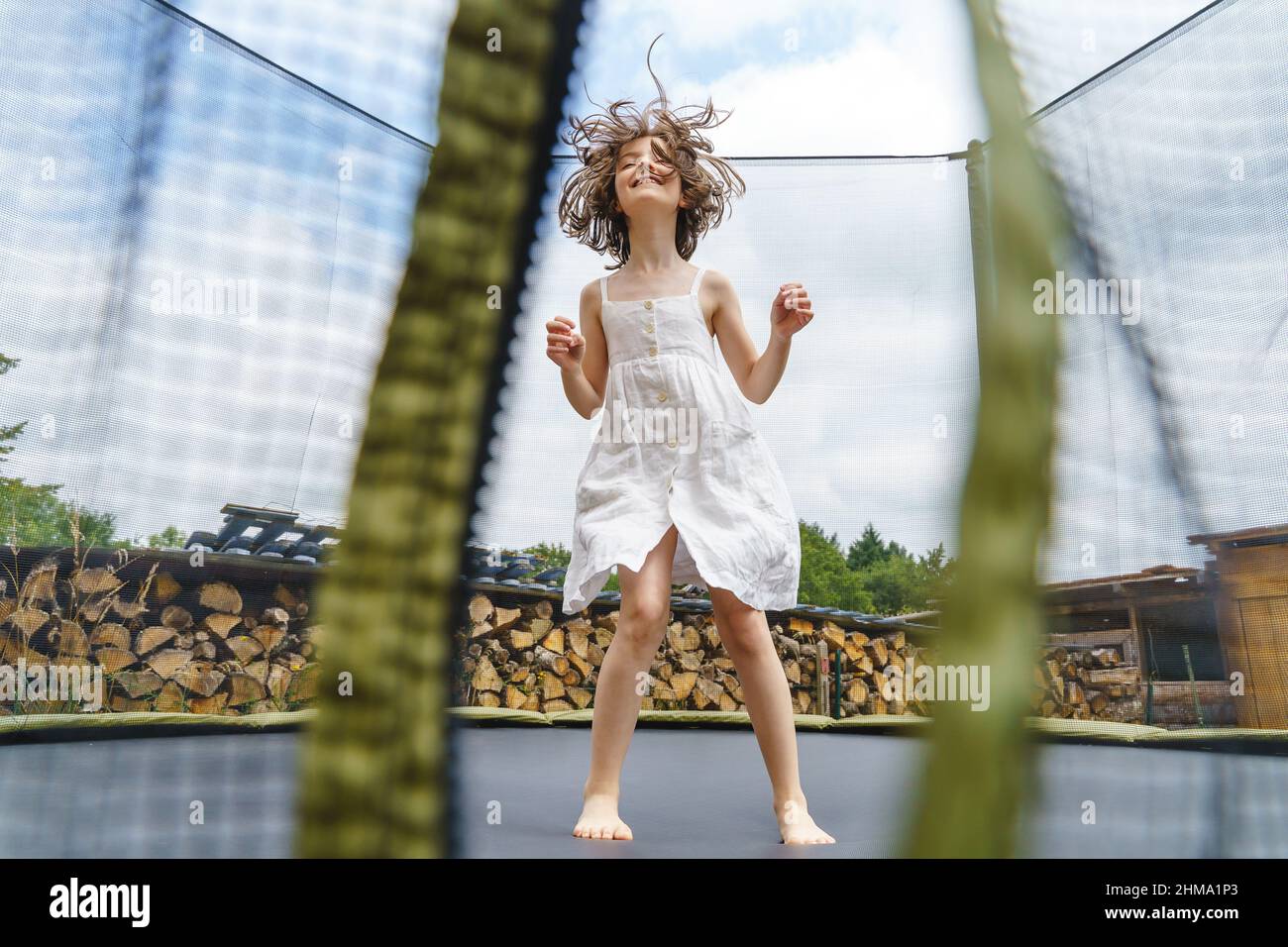 Preteen girl barefoot hi-res stock photography and images - Alamy