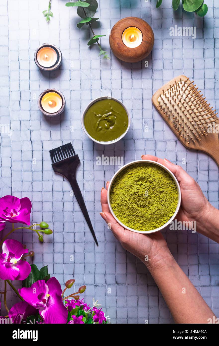 Henna hair dye hi-res stock photography and images - Alamy