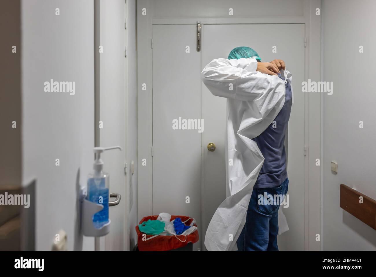 Taking off disposable mask hi-res stock photography and images - Alamy
