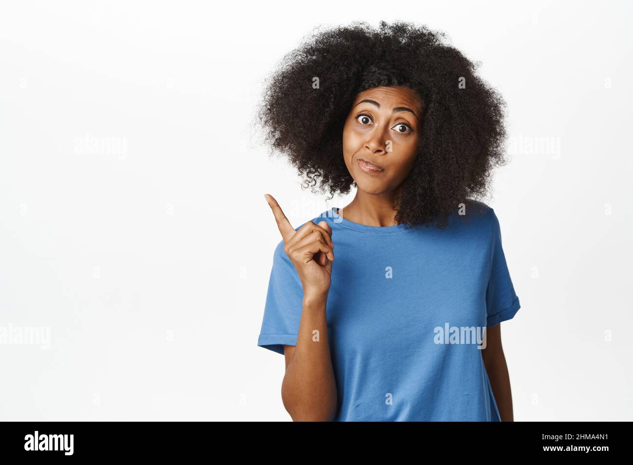 You better not. Serious african american woman mother, shaking finger ...