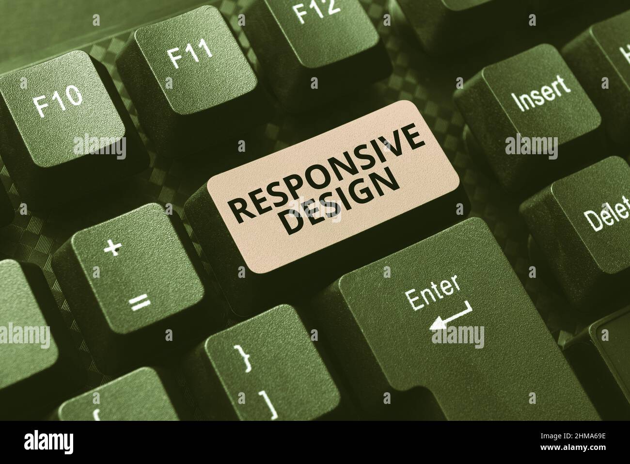 Writing displaying text Responsive Design. Business showcase web page creation that makes use of ...