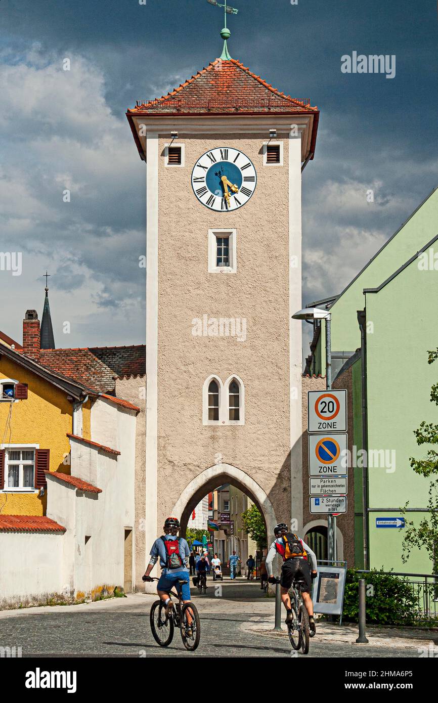 Germany, Kelheim, ancient southern German city of the Danube and ...