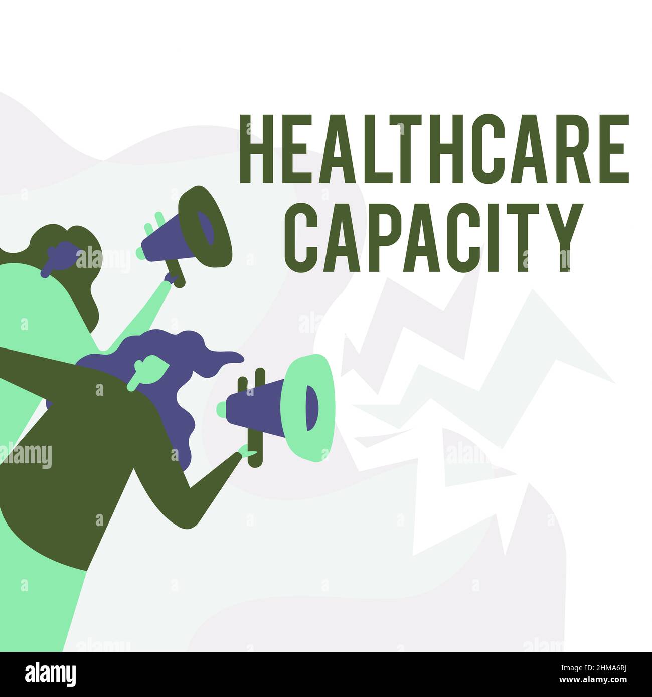 Sign displaying Healthcare Capacity. Business concept maximum amount of ...
