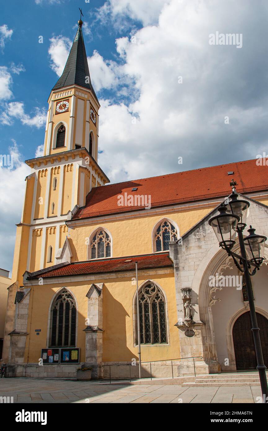 Germany, Kelheim, ancient southern German city of the Danube and ...