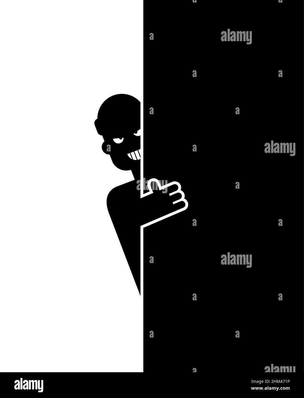 Stalking icon. Man is watching and peeping sign. Unwanted, obsessive ...