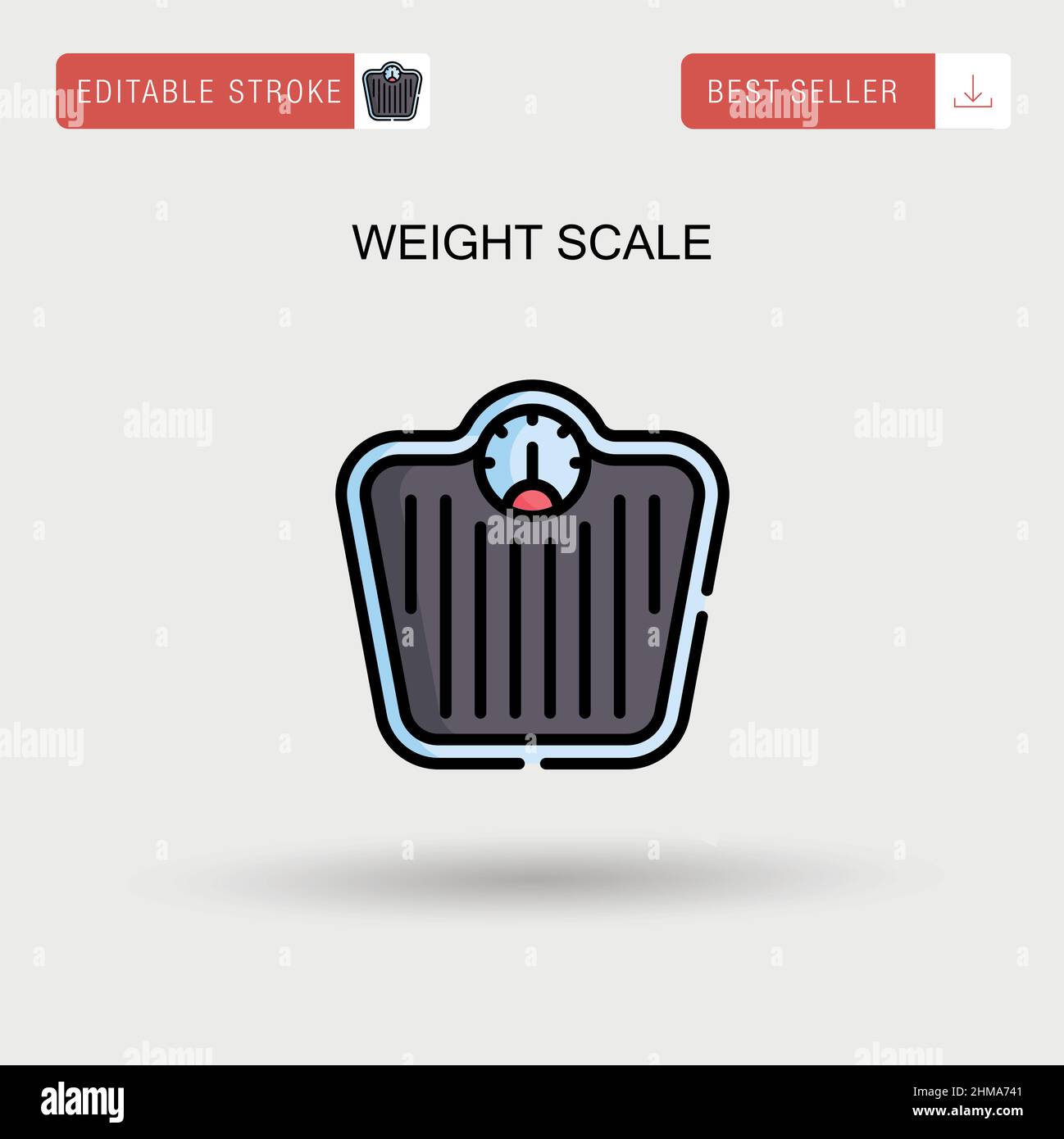 Weight scale Simple vector icon Stock Vector Image & Art - Alamy