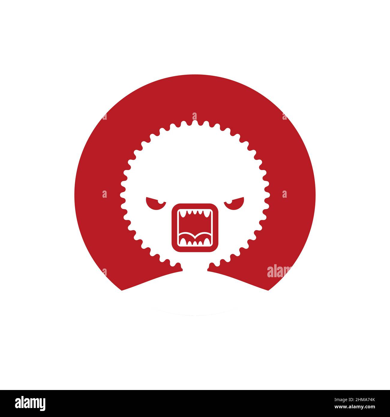 Angry User profile icon. Avatar forum symbol. Placeholder for social ...