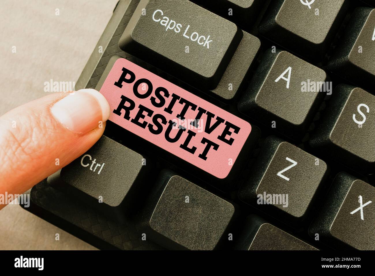 Sign displaying Positive Result. Business concept shows that a person ...