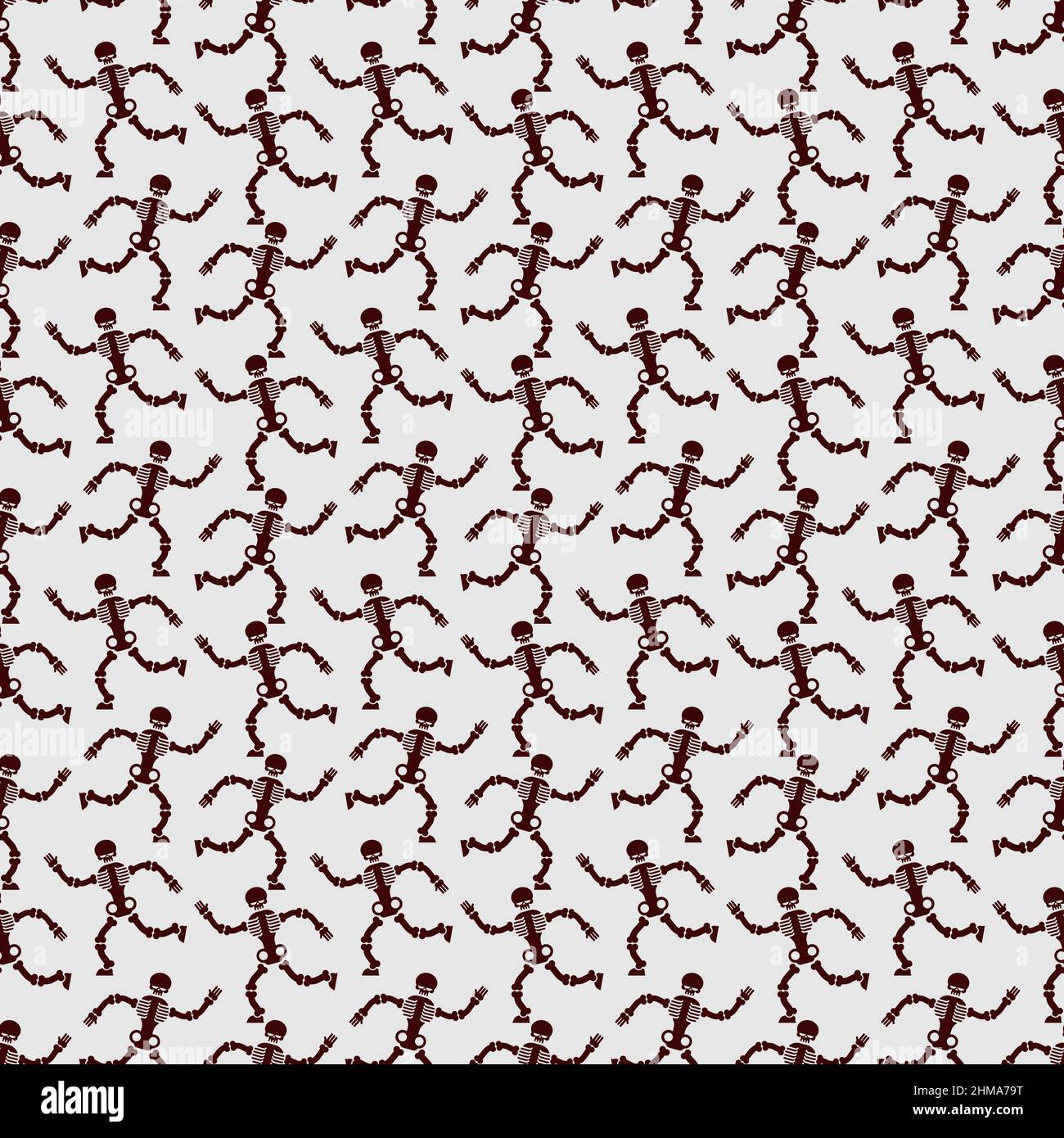Skeleton pattern seamless. Run skeleton background. Baby fabric texture ...