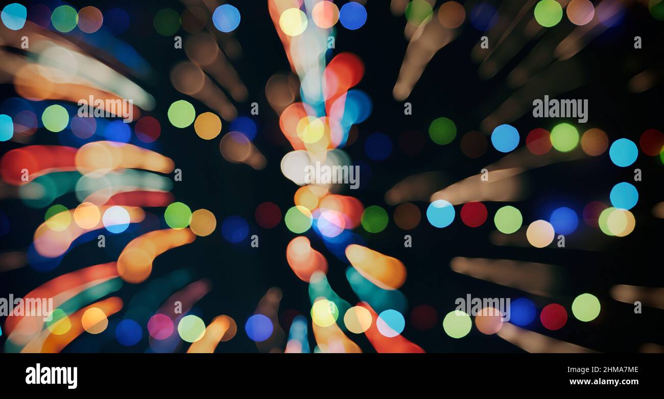 Bright light spots abstract bokeh blurred texture background Stock ...