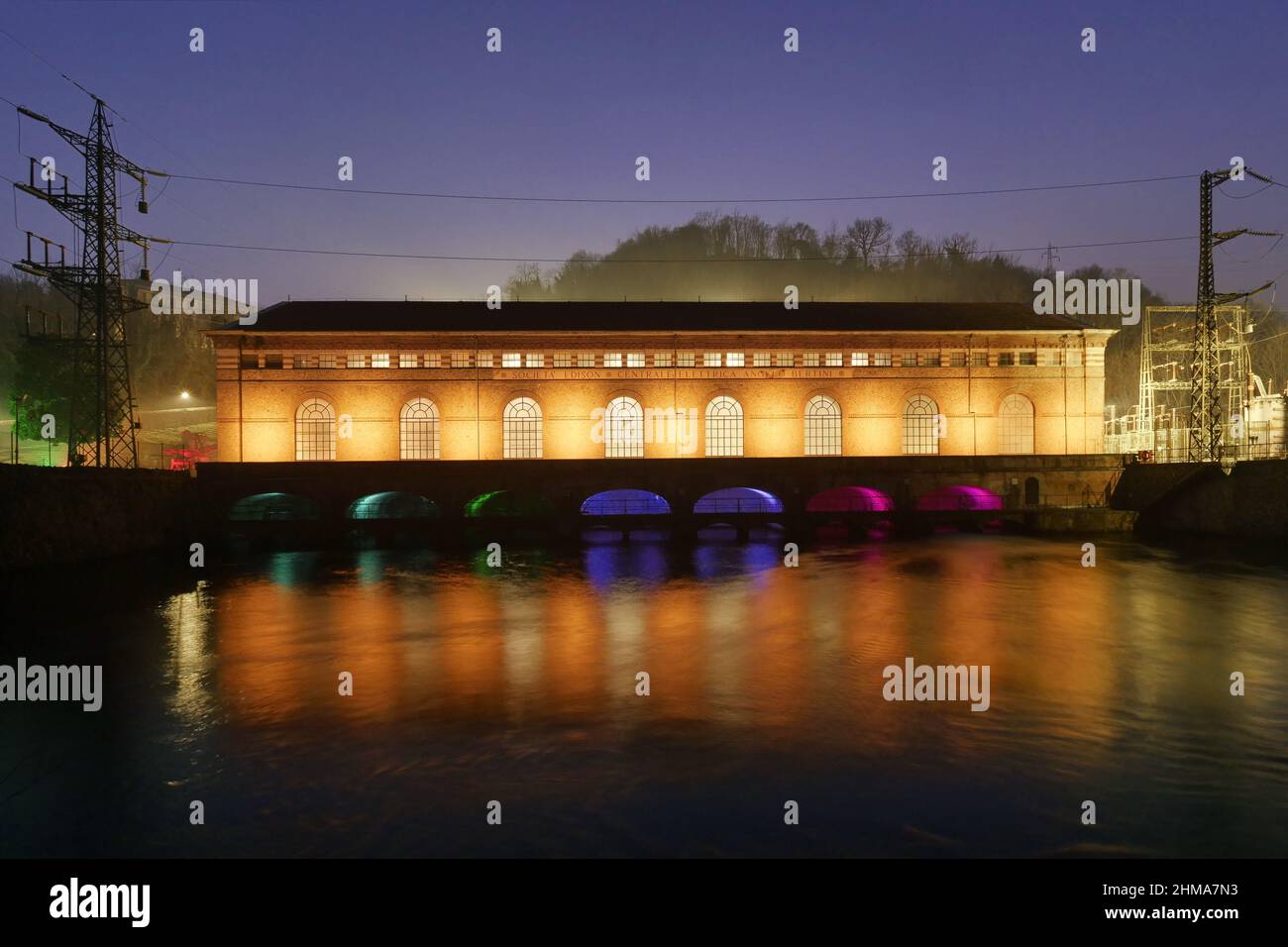 The old and historic hydroelectric power plant " Angelo Bertini", of ...