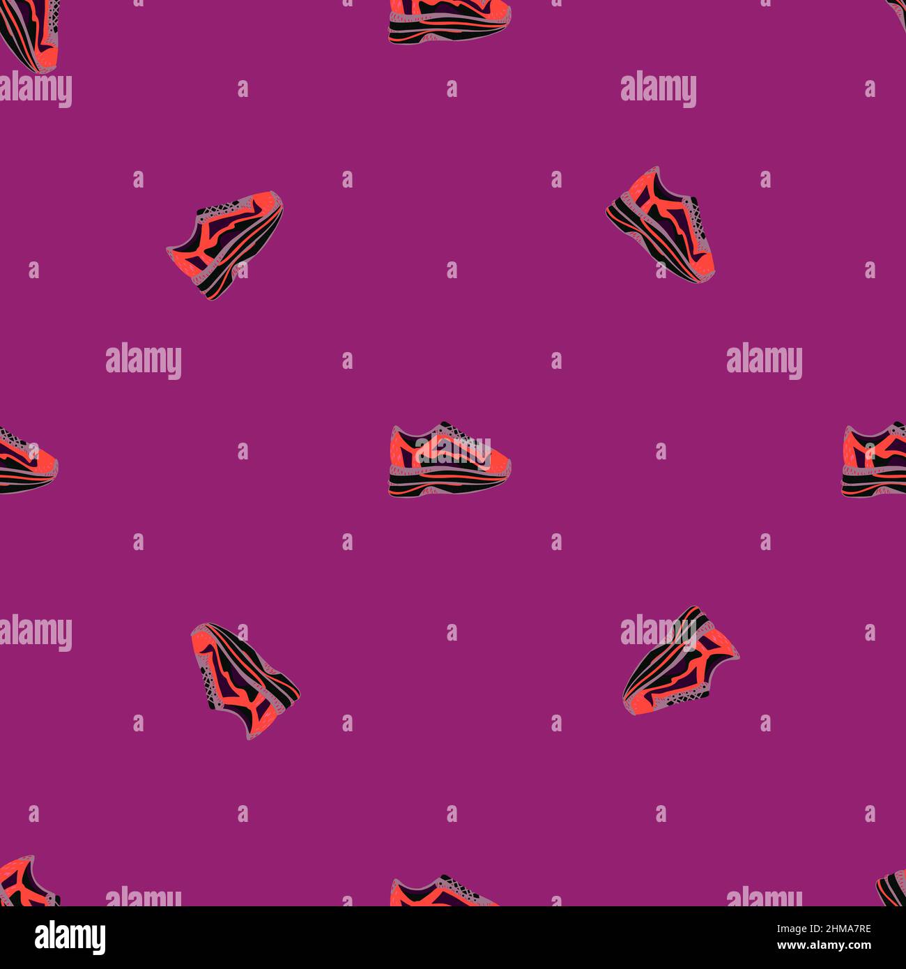 Sneakers seamless pattern. Background of clothing . Repeated texture in ...