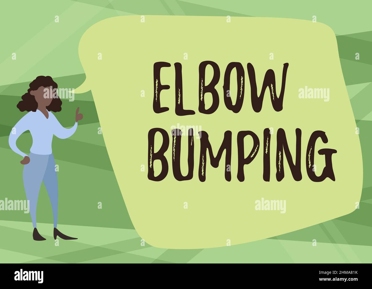 Writing displaying text Elbow Bumping. Internet Concept newlytrended ...