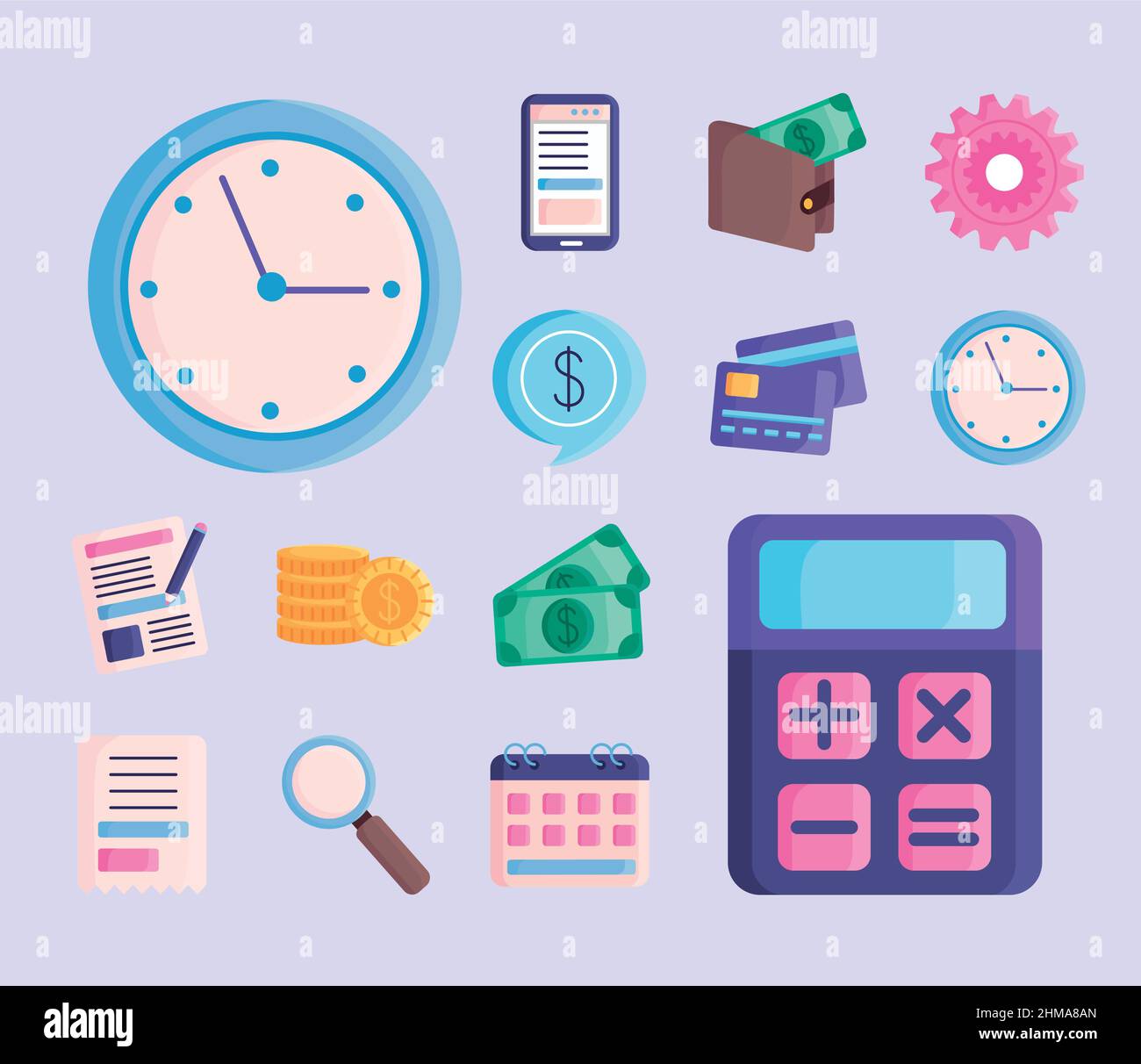 budget management icons vector design Stock Vector Image & Art - Alamy