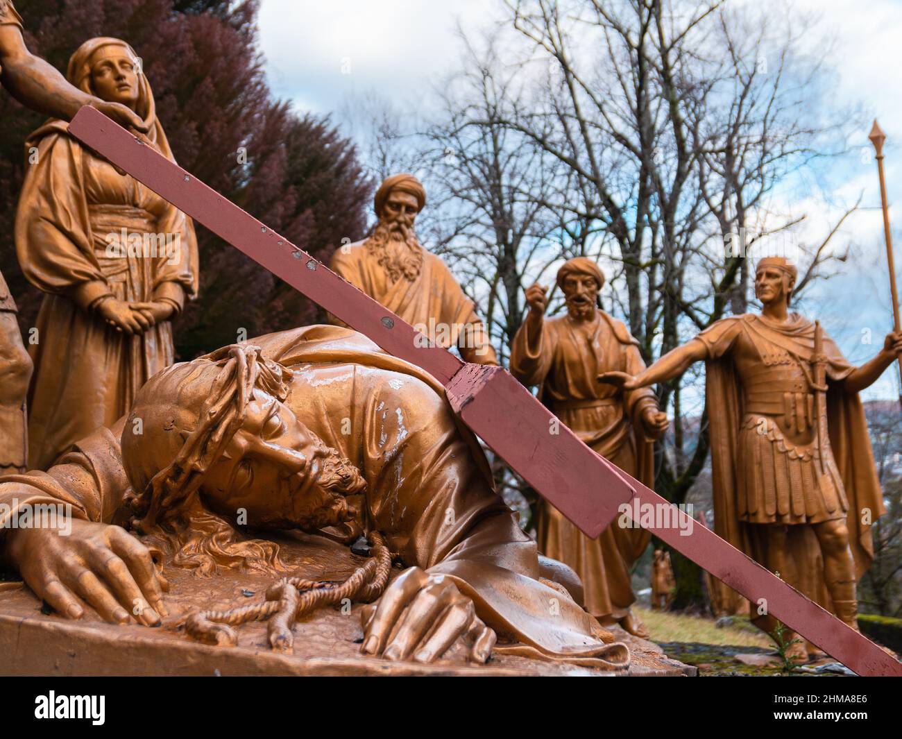 Third station of the cross hi-res stock photography and images - Alamy