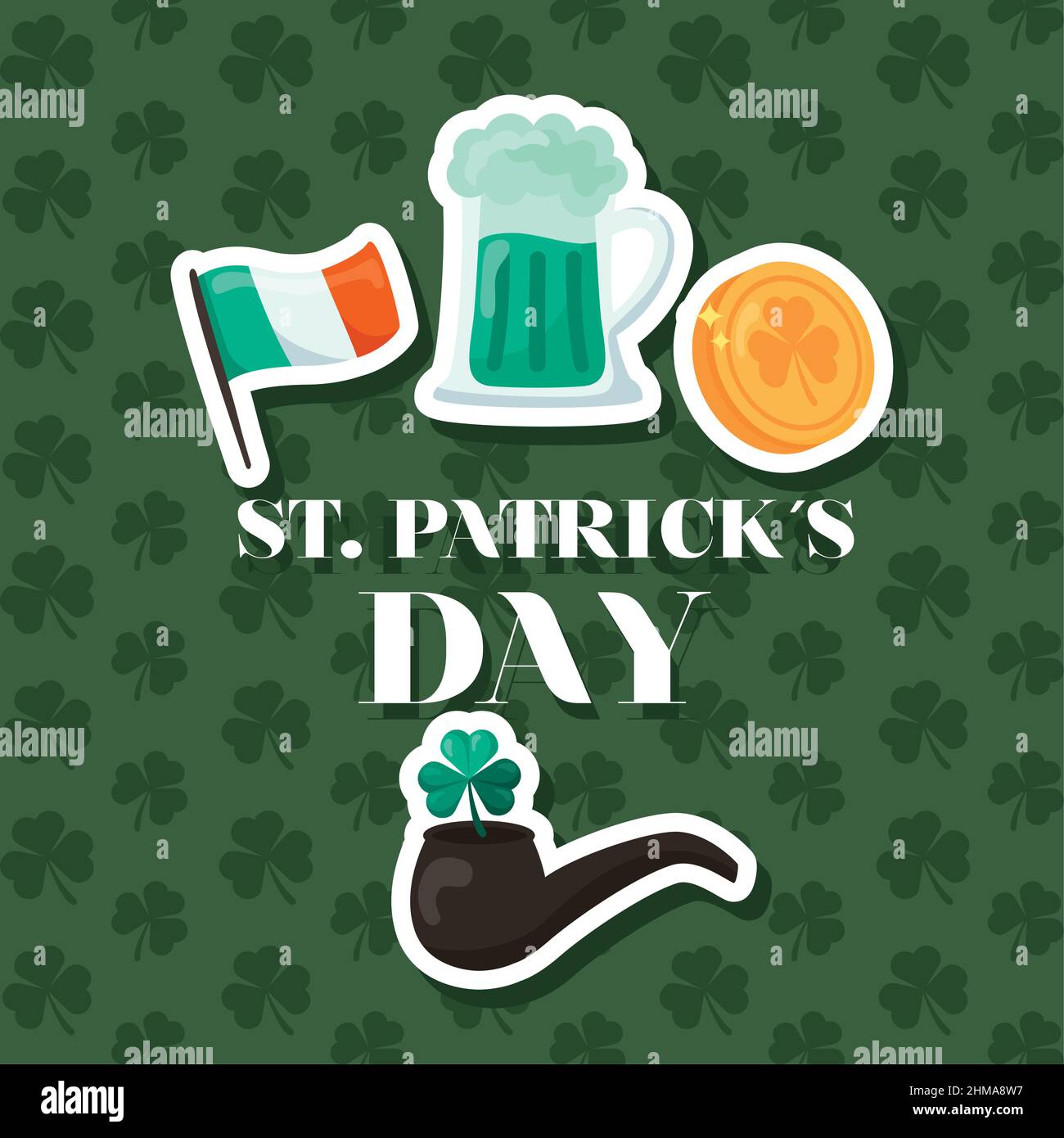 st patricks day poster design Stock Vector Image & Art - Alamy