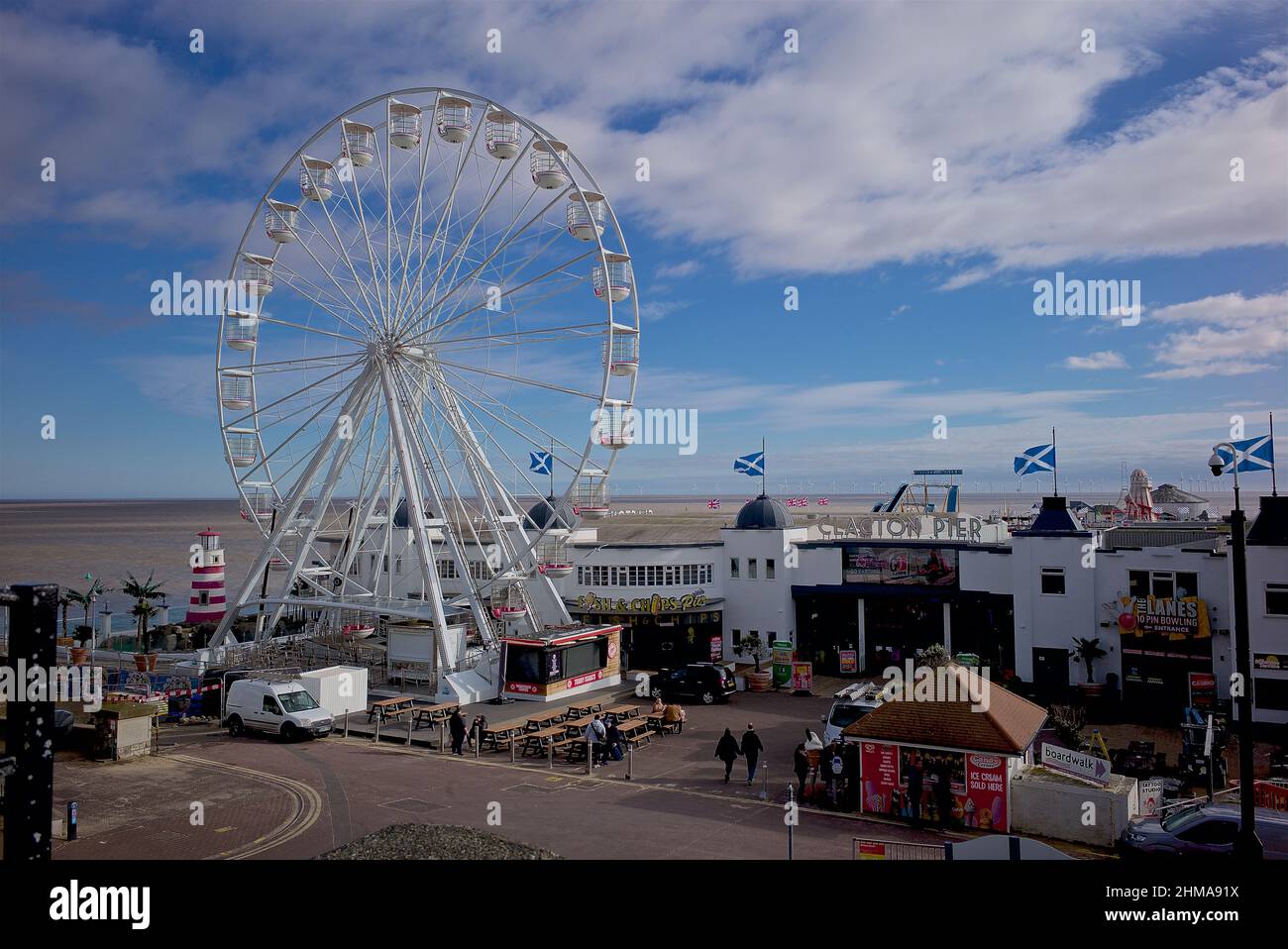Clacton Pier Big Wheel, Number One The North Sea Clacton on Sea Essex ...