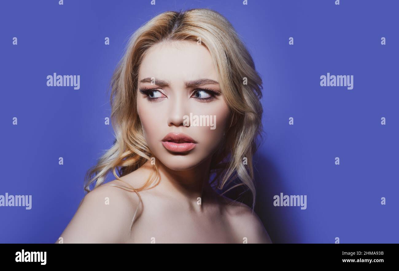 Woman picky face hi-res stock photography and images - Alamy