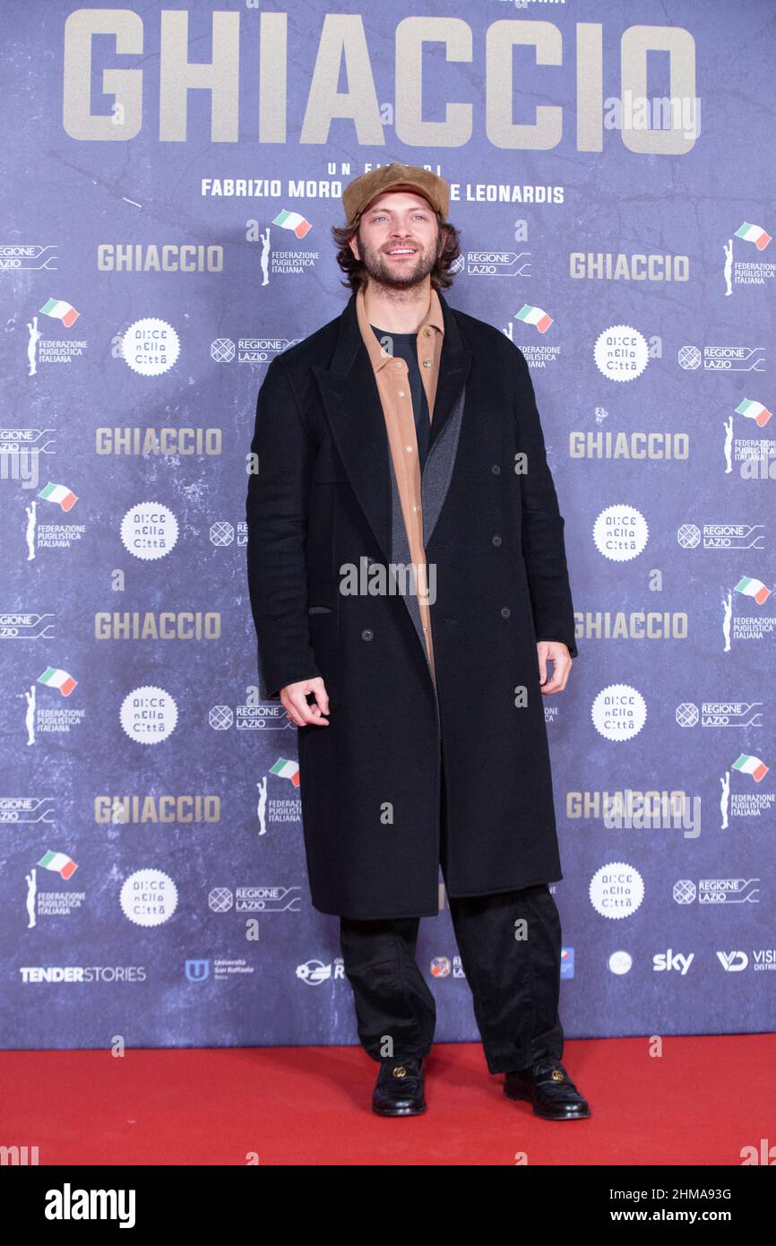 (2/7/2022) Italian actor Alessandro Borghi attends the premiere of film ...