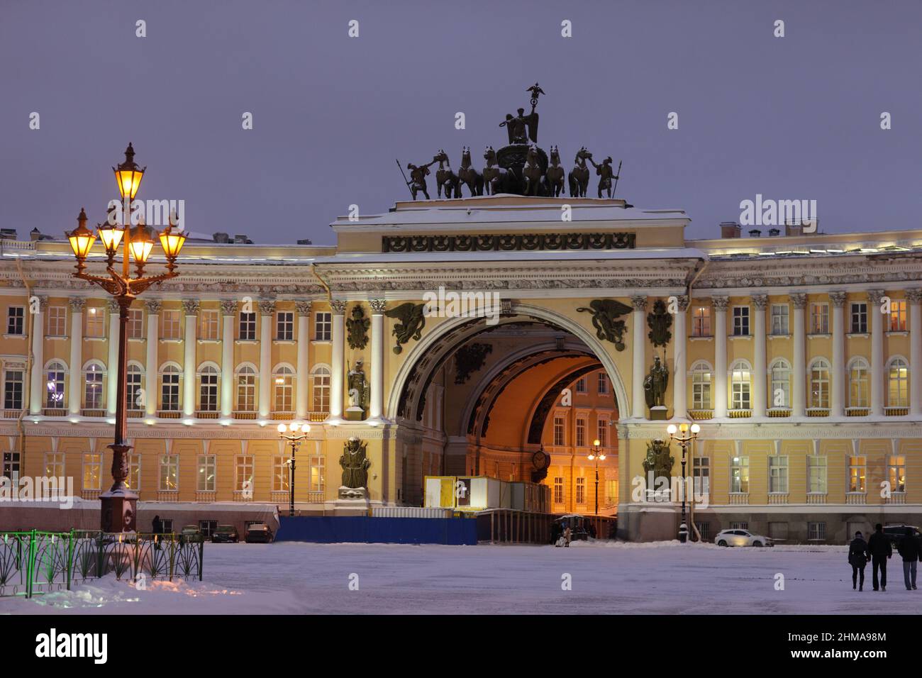 Illuminated famous general staff building hi-res stock photography and ...