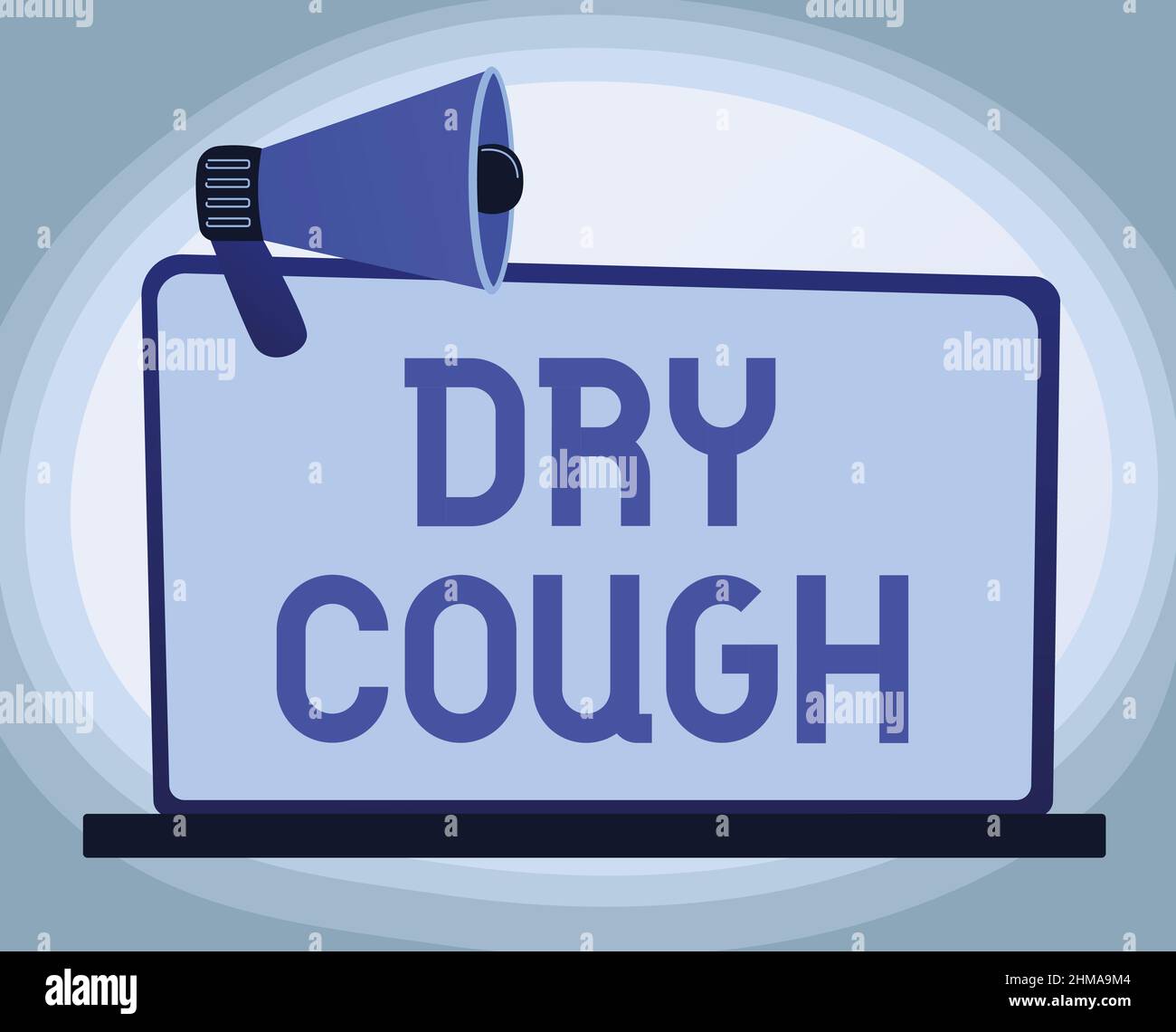 Conceptual caption Dry Cough. Word Written on cough that are not ...