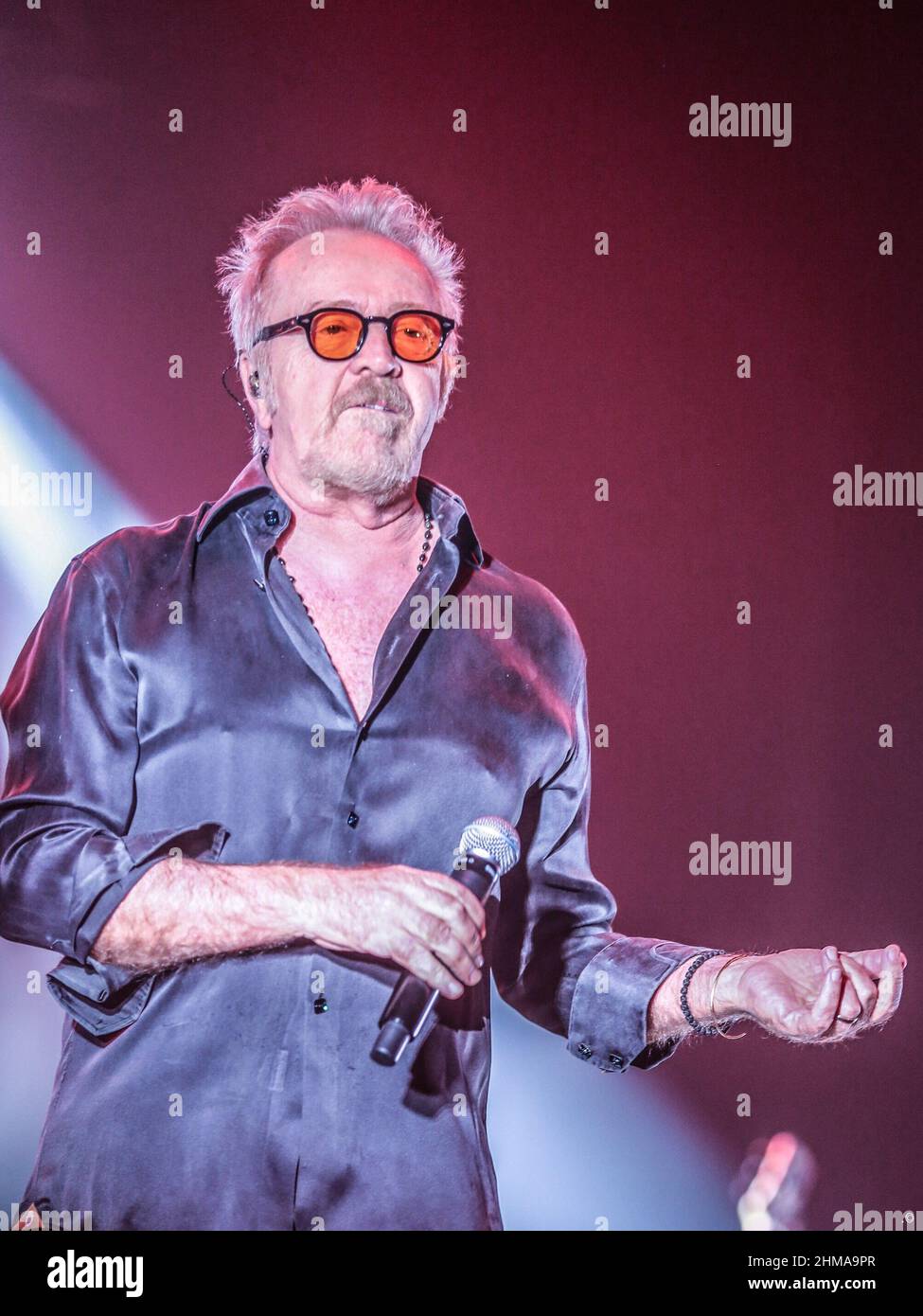 Bergamo, Italia. 07th Feb, 2022. Umberto Tozzi durante Raf & Tozzi ...