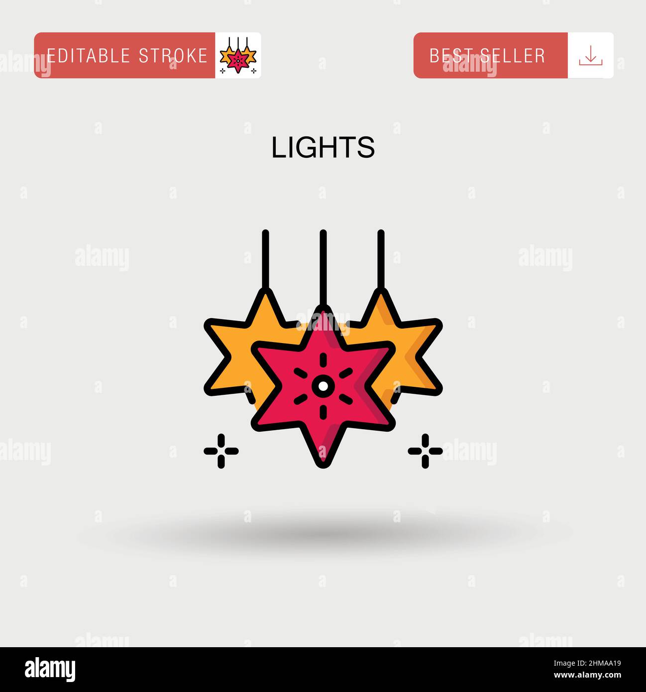 Lights Simple vector icon Stock Vector Image & Art - Alamy