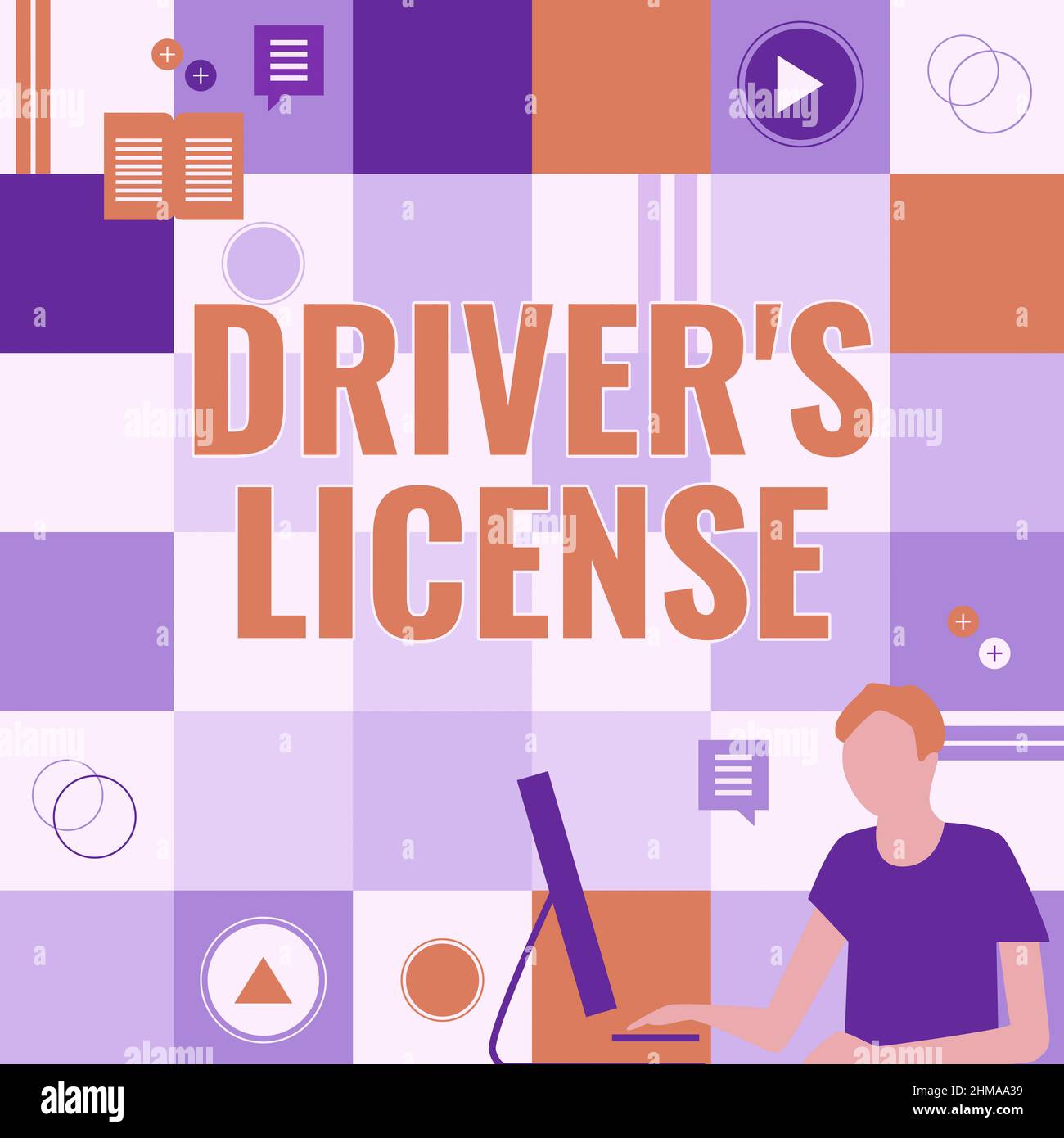 Text caption presenting Driver S License. Conceptual photo a document ...