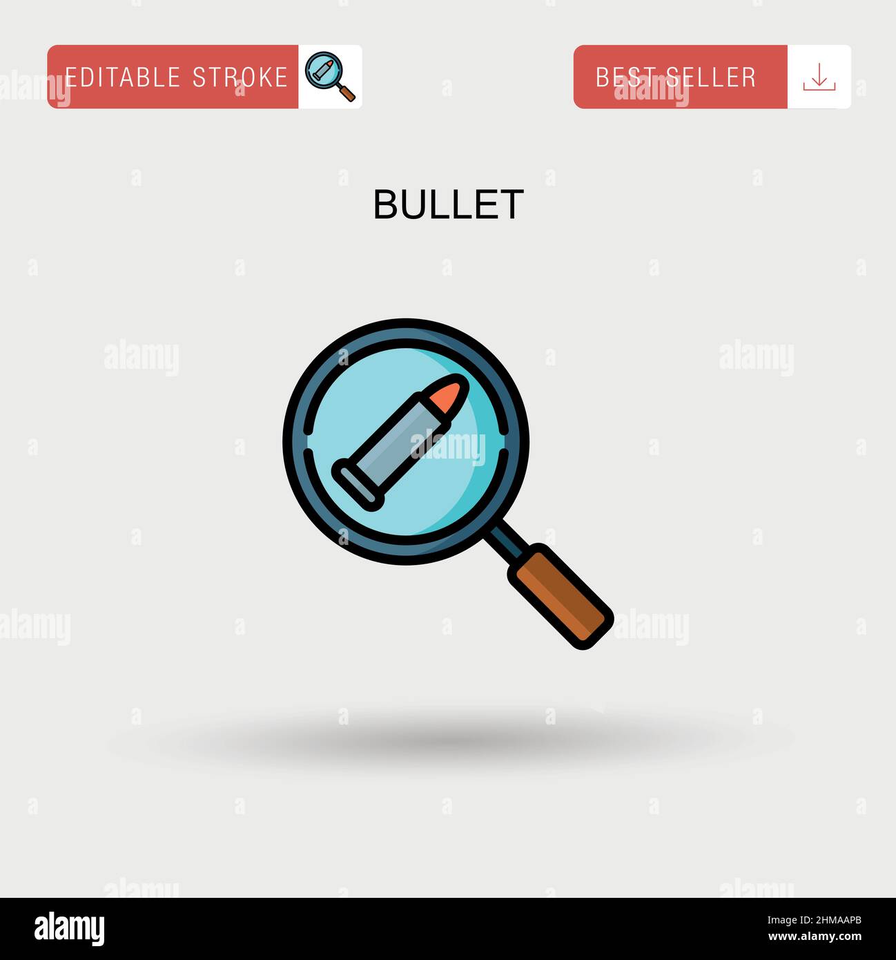 Bullet Simple vector icon Stock Vector Image & Art - Alamy