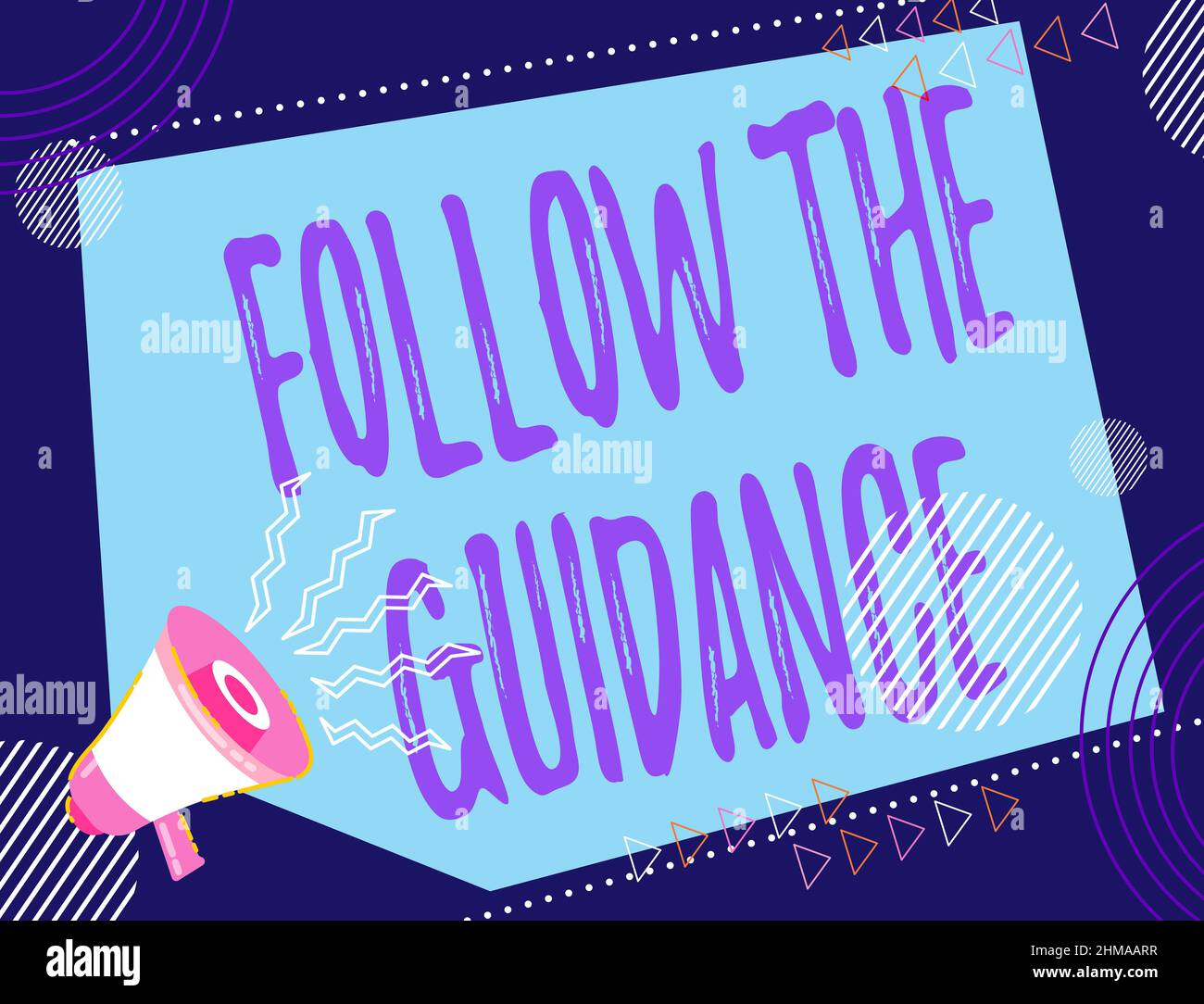 Text sign showing Follow The Guidance. Word Written on controlling a ...
