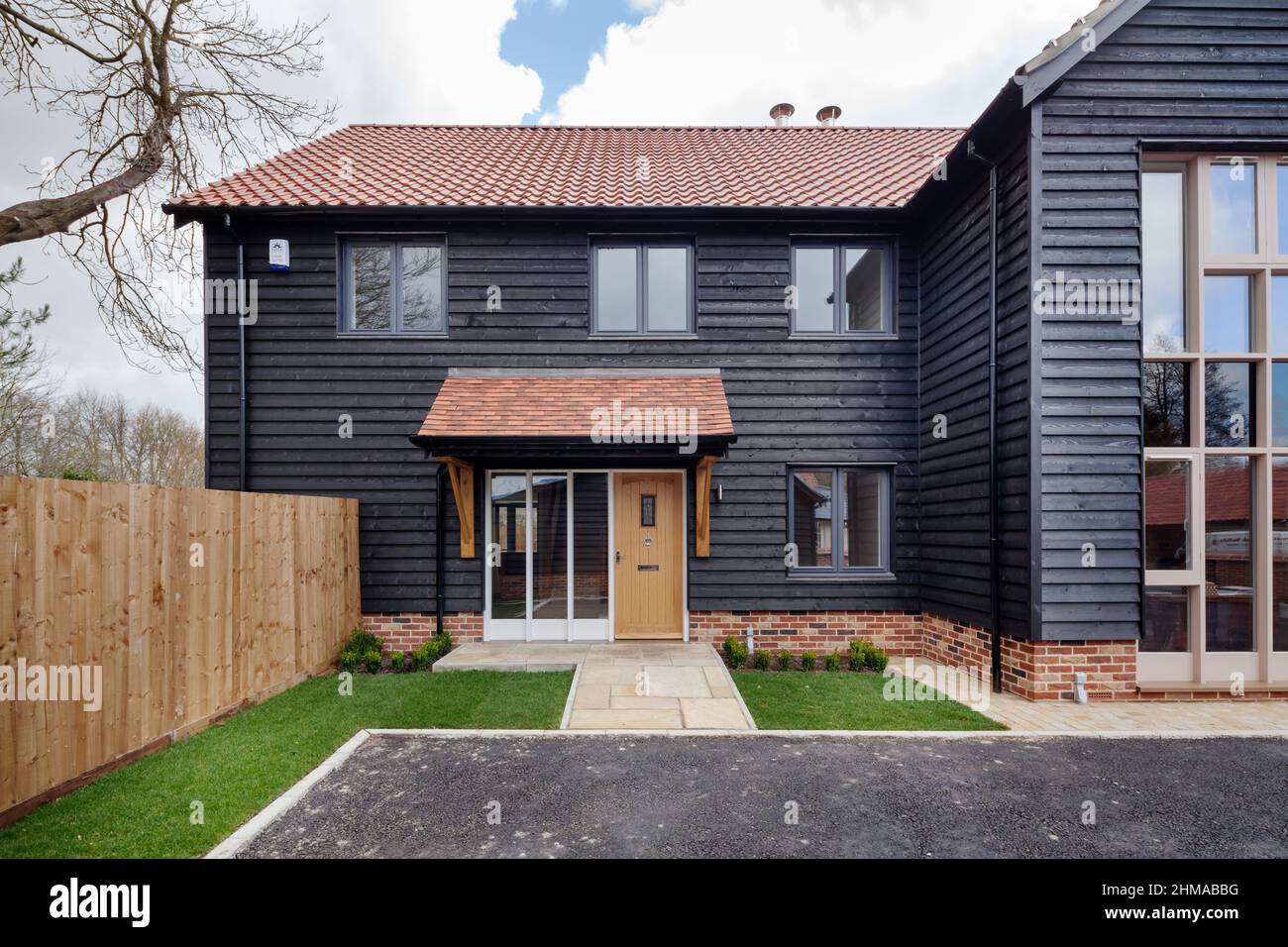 Great Wilbraham, Cambridgeshire, England - Feb 24 2017: Brand new home ...