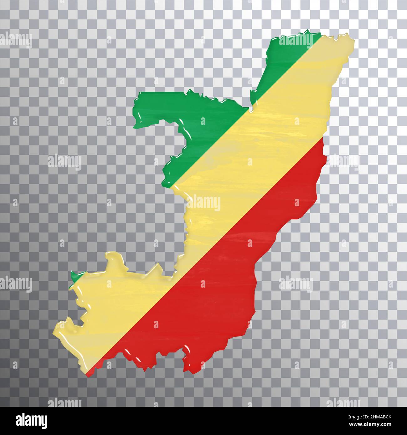 Congo flag and map, transparent background, Clipping path Stock Photo ...