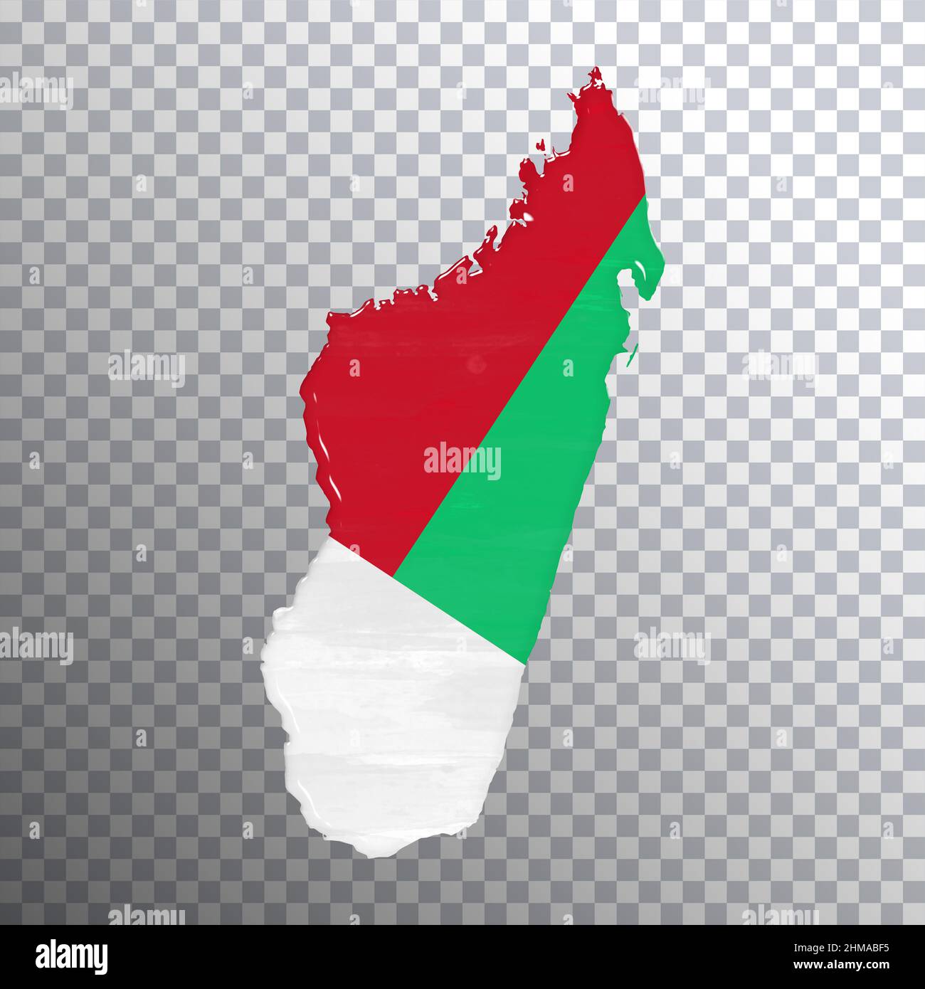 Madagascar flag and map, transparent background, Clipping path Stock ...