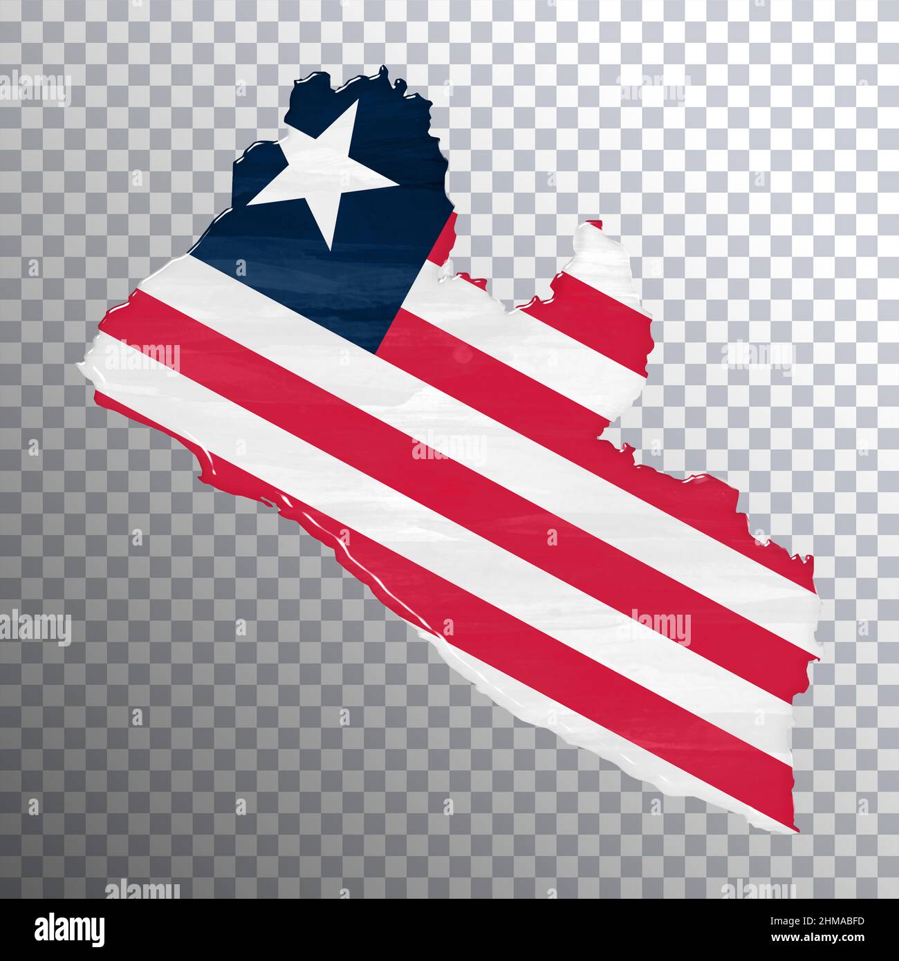 Liberia flag and map, transparent background, Clipping path Stock Photo ...