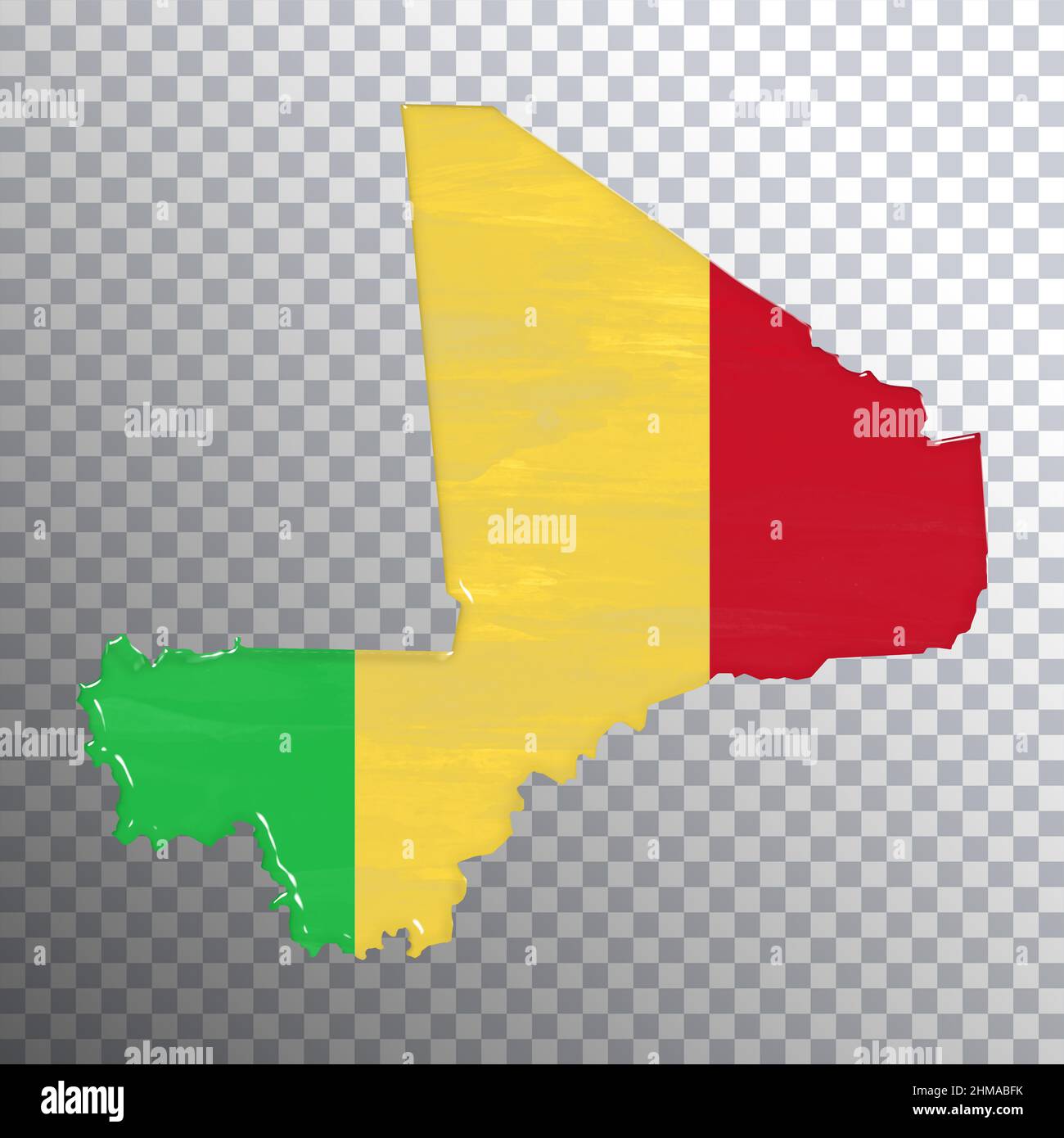 Mali flag and map, transparent background, Clipping path Stock Photo ...
