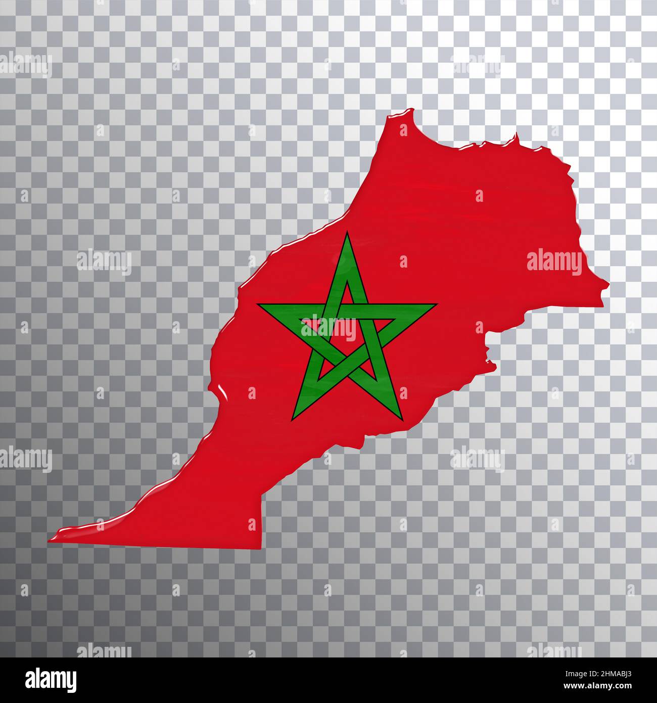 Morocco flag and map, transparent background, Clipping path Stock Photo ...
