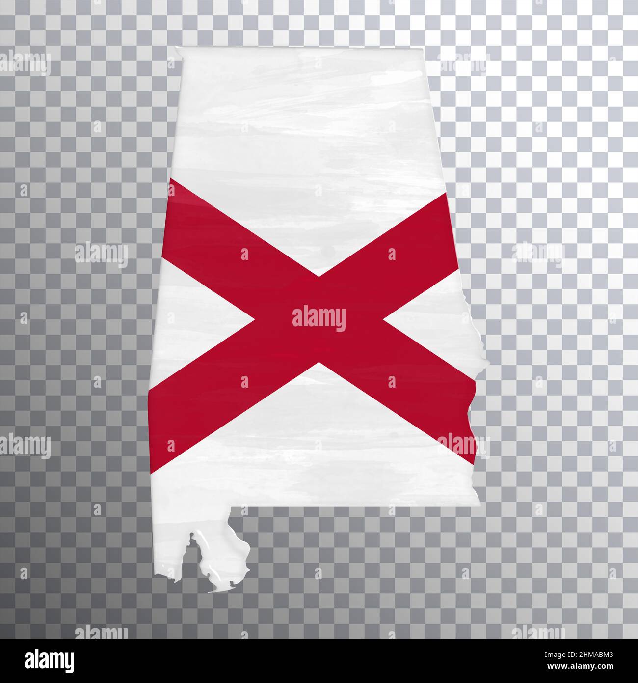 Alabama flag and map, transparent background, Clipping path Stock Photo ...