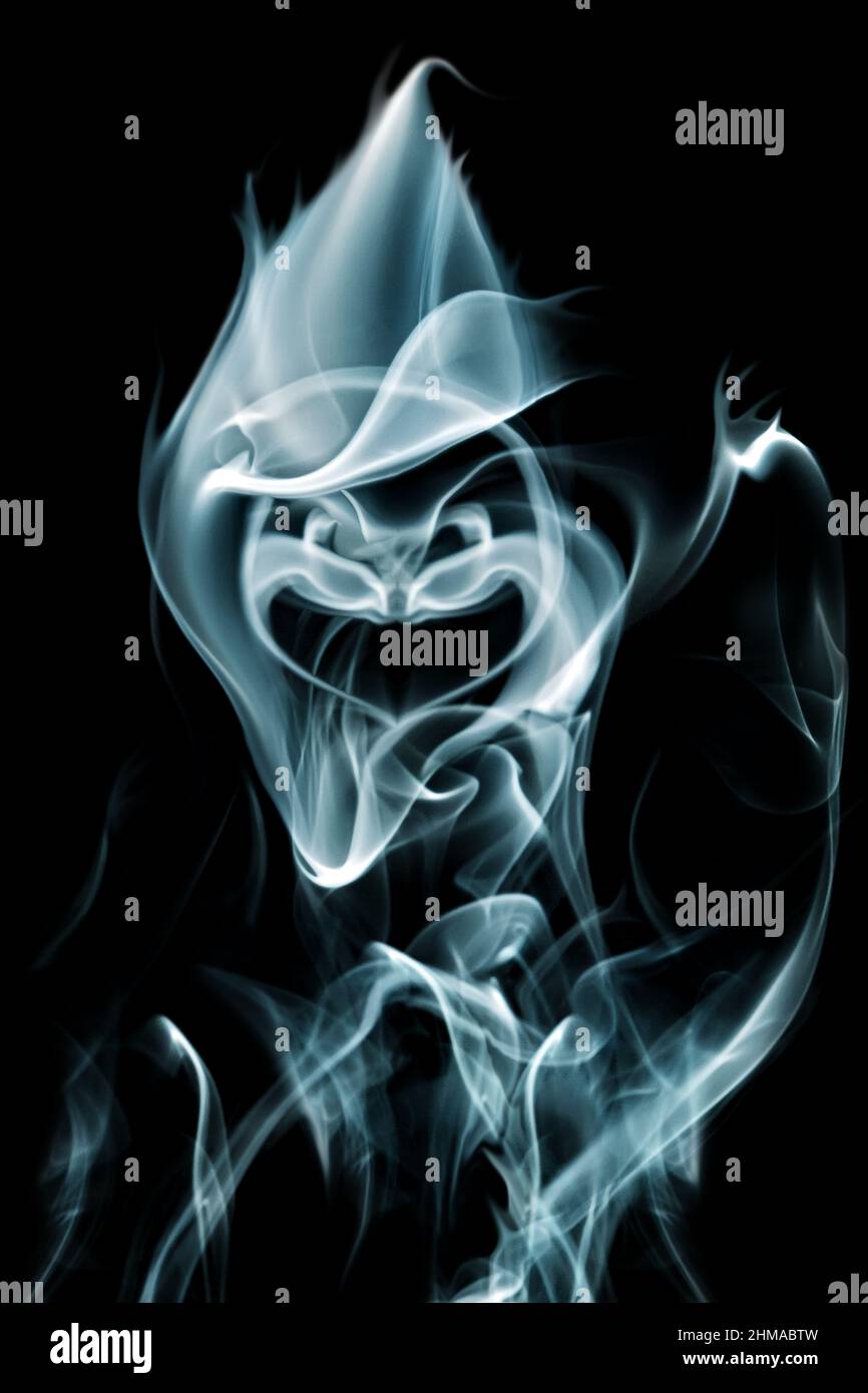 Abstract Smoke Wispy Shapes and Formation Stock Photo - Alamy