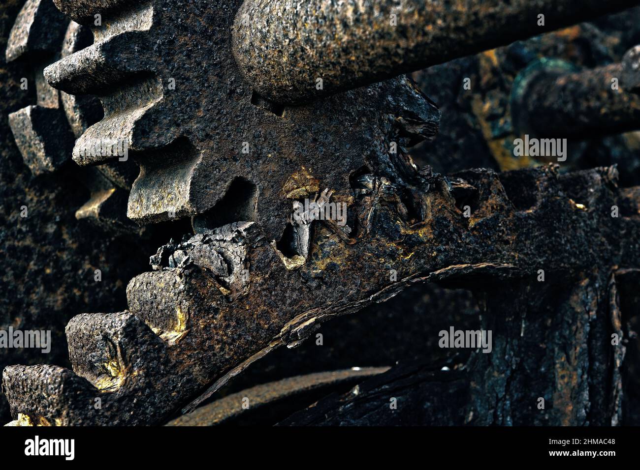 Abstract Metal Mechanical Cogs and Gears Stock Photo - Alamy