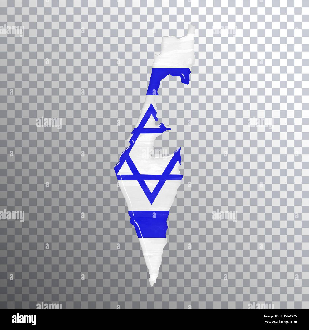 Israel flag and map, transparent background, Clipping path Stock Photo ...