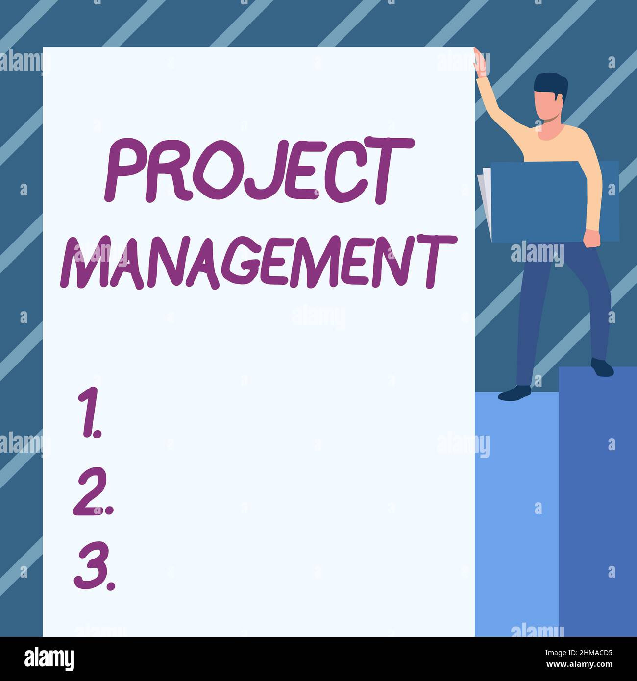 Text caption presenting Project Management. Word for Application ...