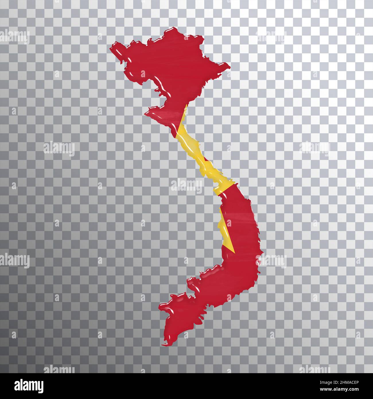 Vietnam flag and map, transparent background, Clipping path Stock Photo ...