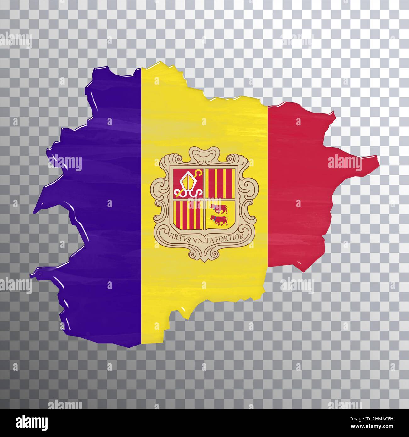 Andorra flag and map, transparent background, Clipping path Stock Photo ...