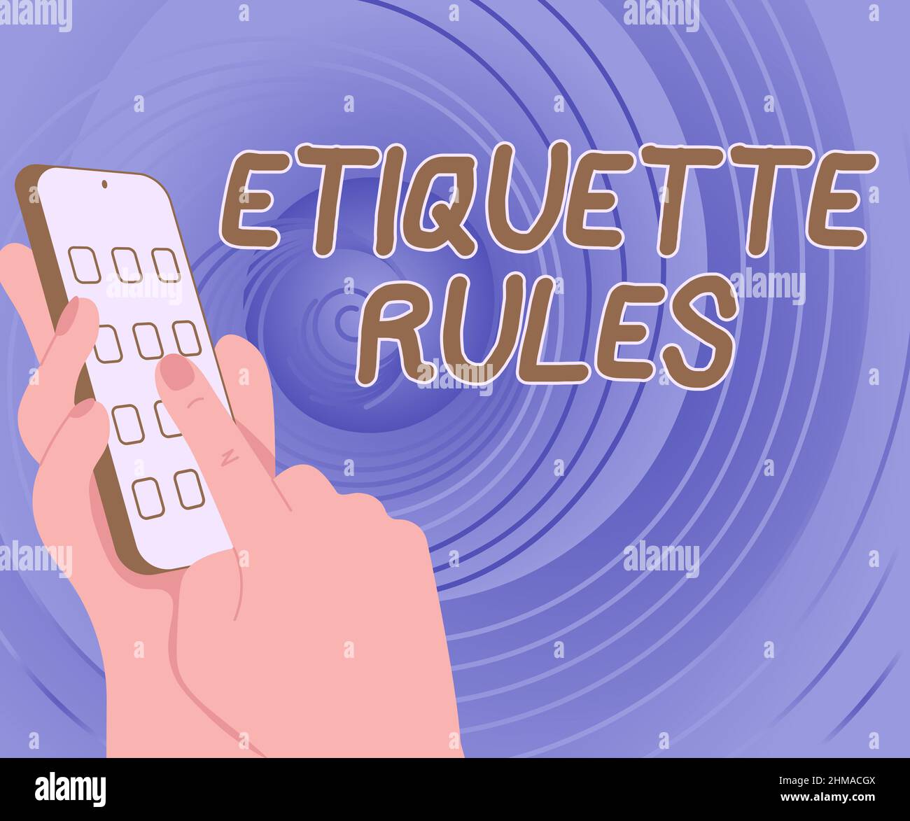 Text sign showing Etiquette Rules. Conceptual photo customs that ...