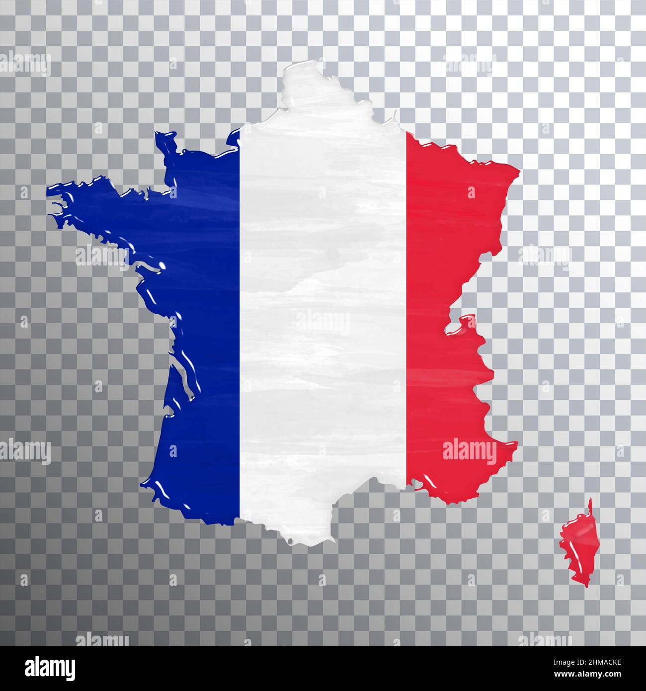 France flag and map, transparent background, Clipping path Stock Photo ...
