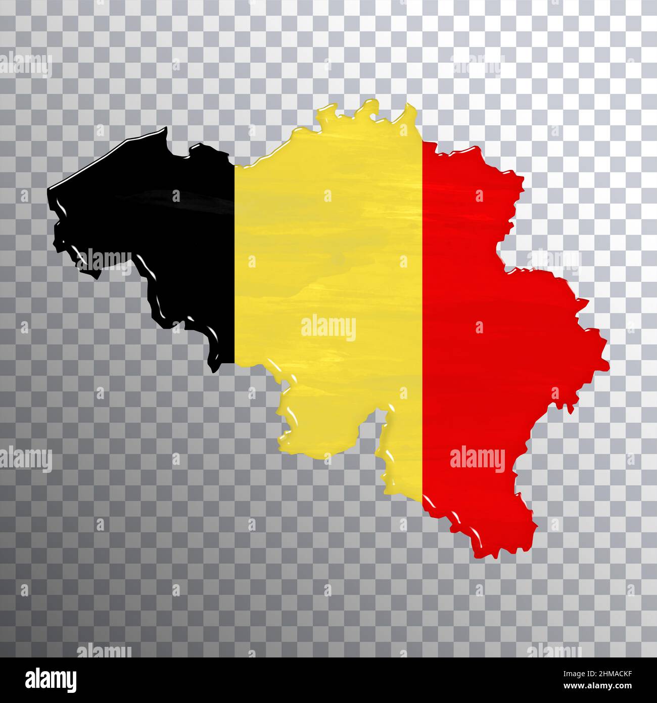 Belgium flag and map, transparent background, Clipping path Stock Photo ...