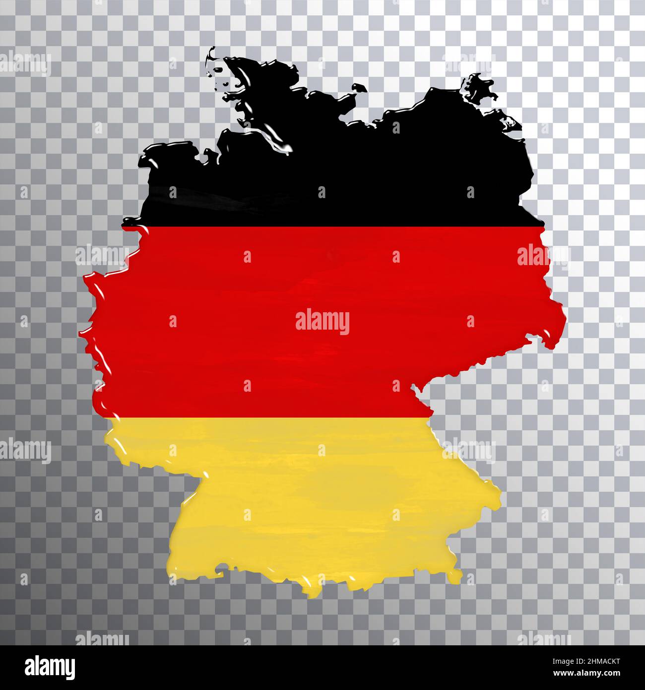 3d germany map flag illustration hi-res stock photography and images ...