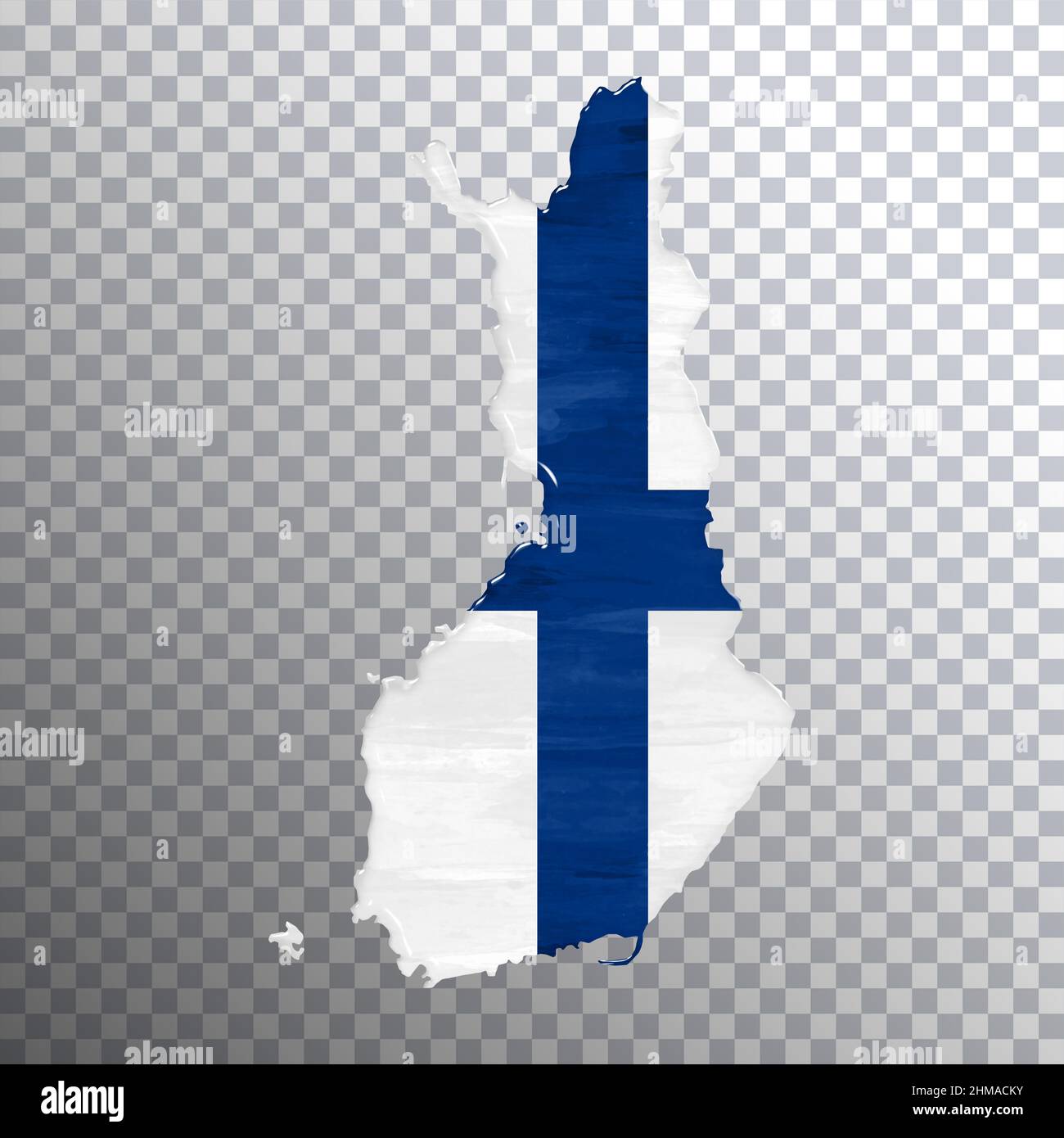 Finland flag and map, transparent background, Clipping path Stock Photo ...